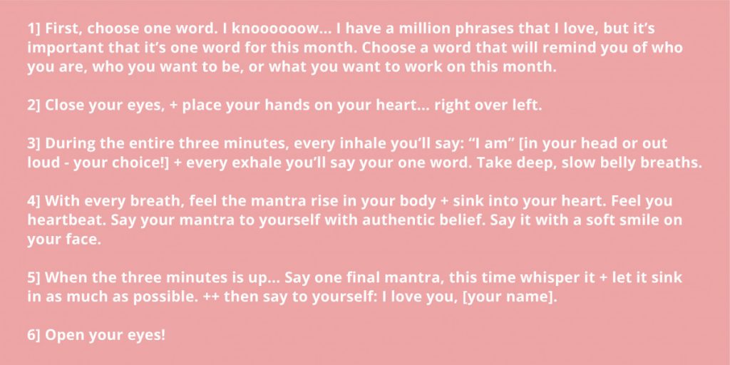 Create Your Own Mantra Meditation – CHAARG