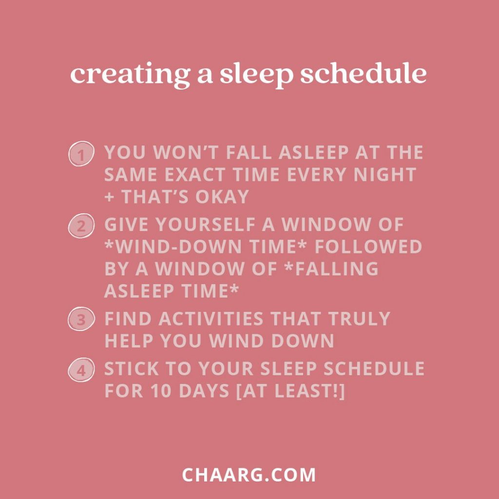 The Importance Of A Sleep Schedule – CHAARG
